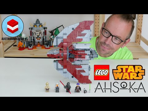 LEGO Star Wars 75362 Ahsoka Tano's T-6 Jedi Shuttle Speed Build Review