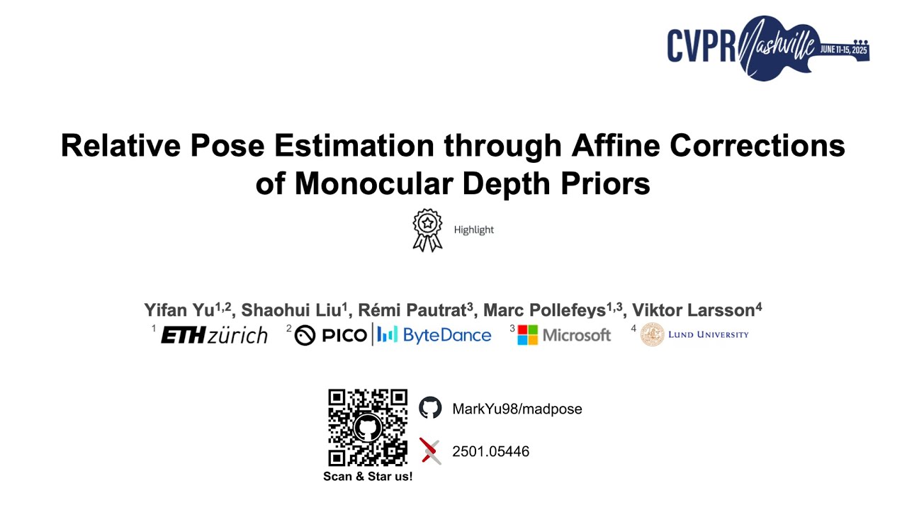 [CVPR 2025] Relative Pose Estimation through Affine Corrections of Monocular Depth Priors