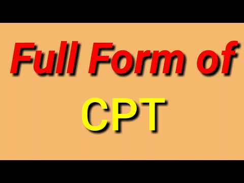 Full form of CPT
