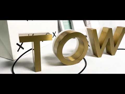 Custom Mini Acrylic Backlit Waterproof Stainless Steel Channel Letter Signs
