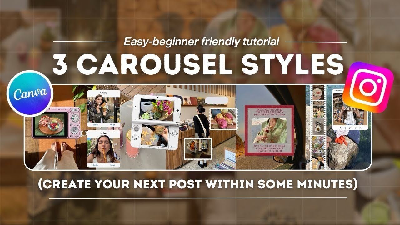 Instagram Carousel Ideas: 3 Easy Styles in Canva (Beginner-Friendly)