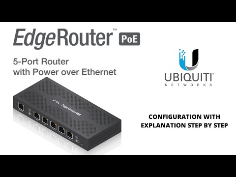 Ubiquity Edge Router - Configuration and User interface.