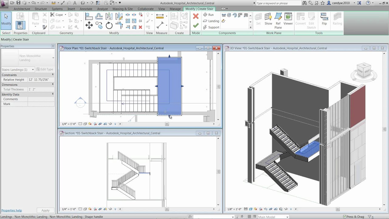 02-Component-Based Stair - Modifying Stair Components