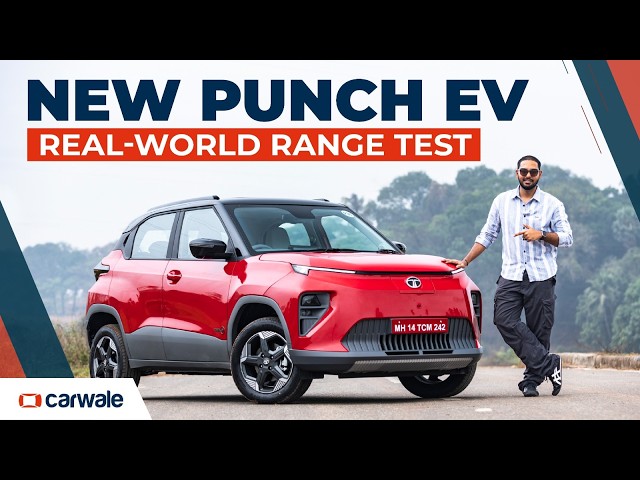 Tata Punch EV 40kWh Real World Range Tested | New Features, Variants ...
