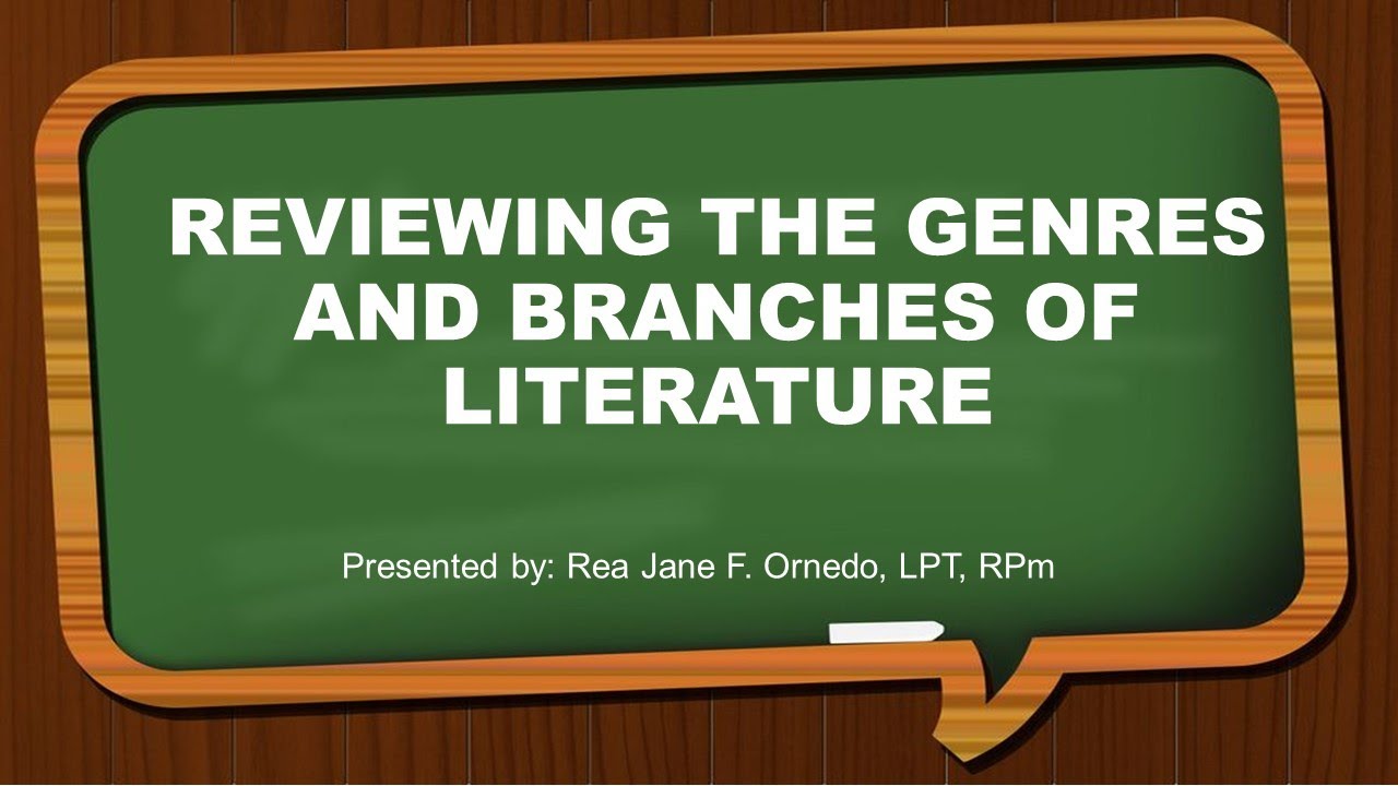 Exploring the Genres and Branches of Literature: A Comprehensive ...