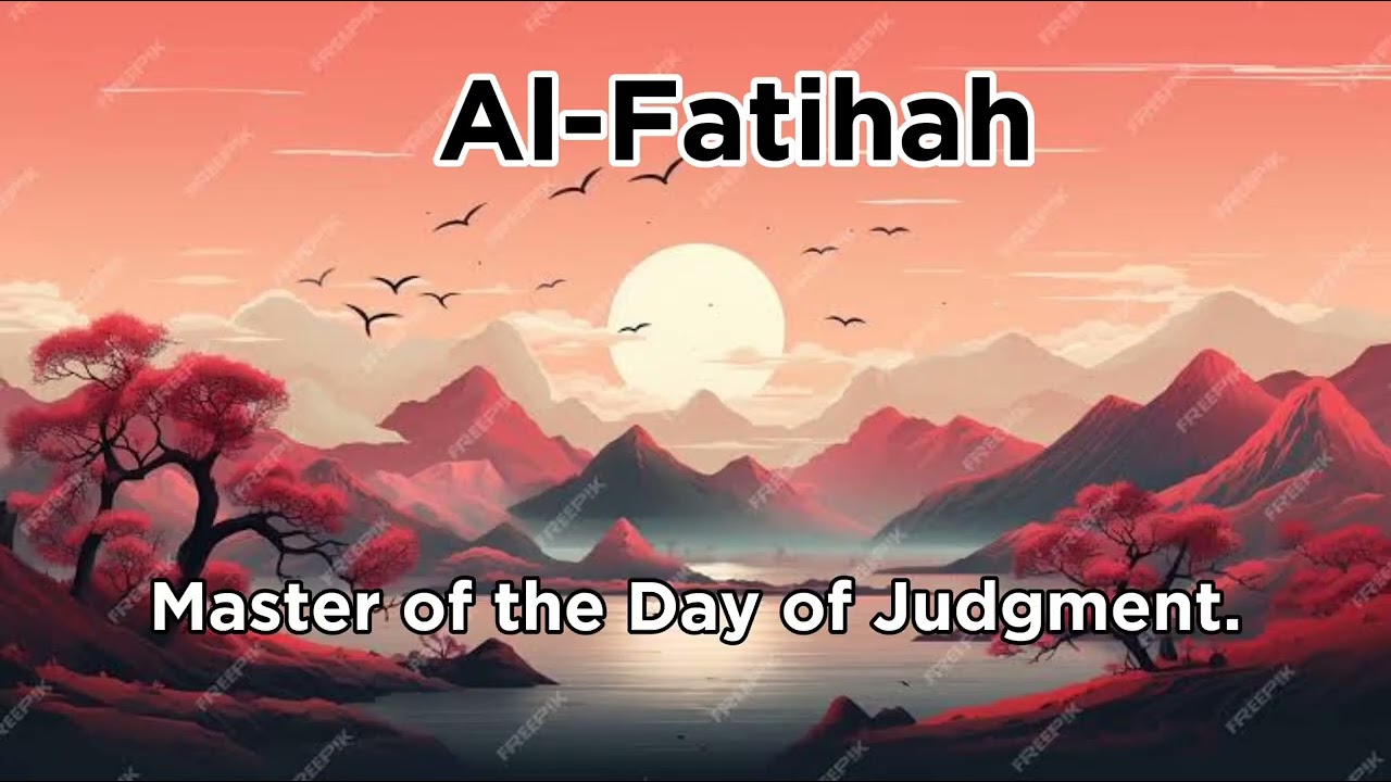 Surah Al Fatihah English translation