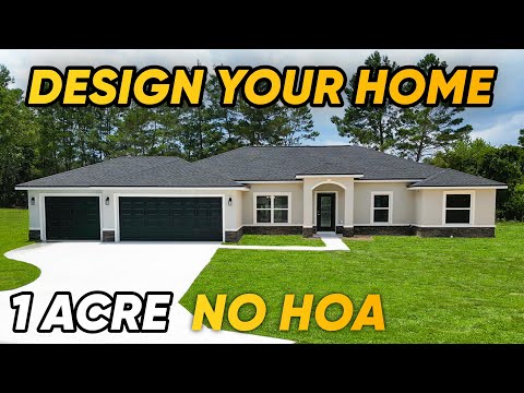 New Custom Home for Sale in Ocala, FL on OVER ONE ACRE LAND for an AFFORDABLE price! NO HOA