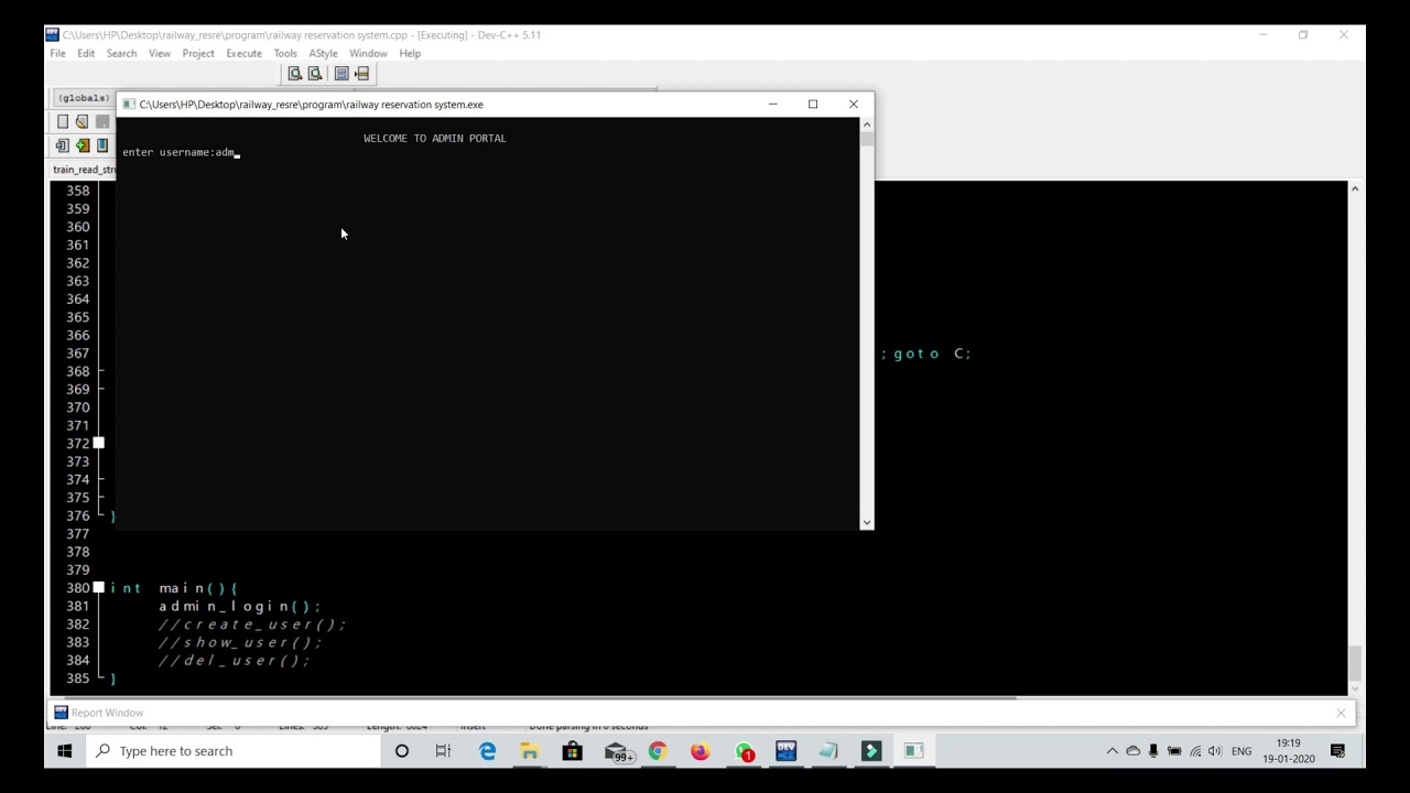 Project on c++ ||RAILWAY RESERVATION SYSTEM. || S3 With source code