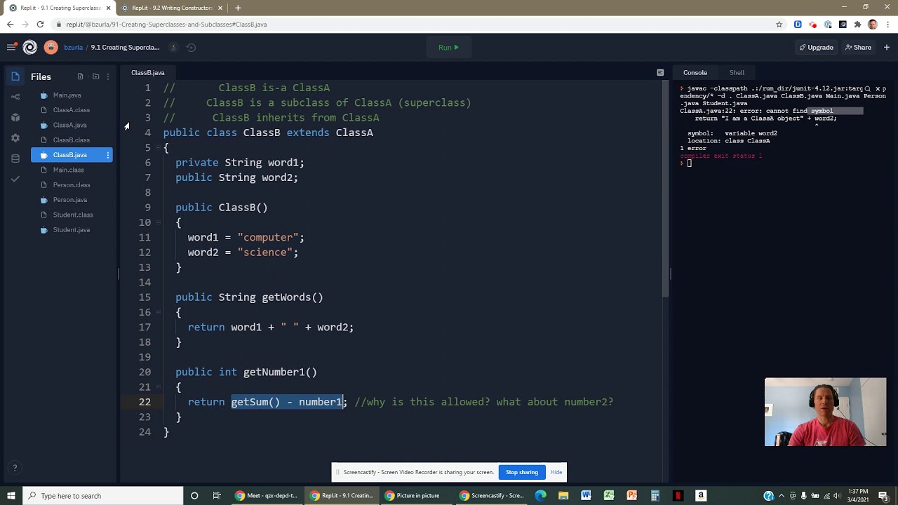 9.1 Creating Superclasses and Subclasses