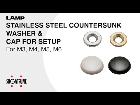 [QUICK DEMO] STAINLESS STEEL COUNTERSUNK WASHER & CAP FOR SETUP For M3, M4, M5, M6 -Sugatsune Global