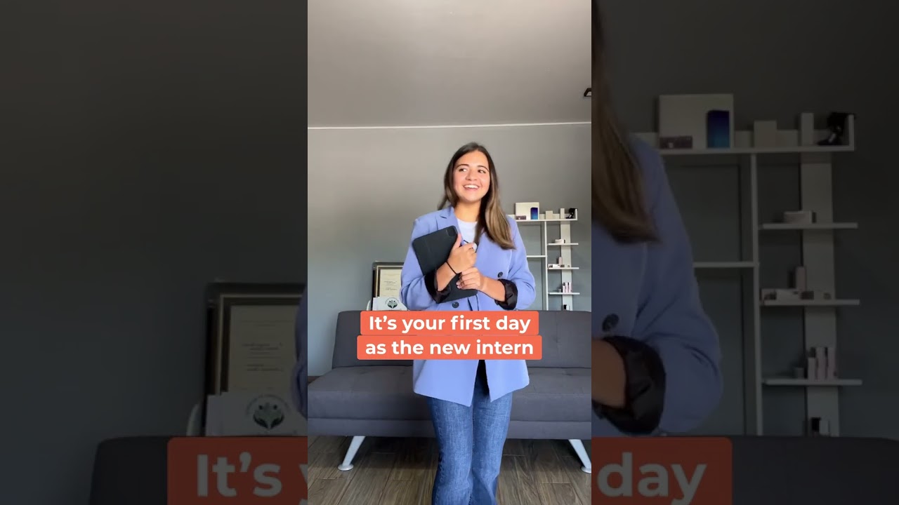 POV: it’s your first day as the new intern 👋😬
