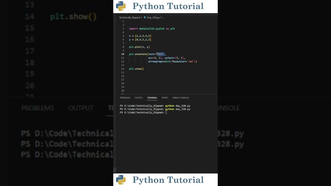 Adding Arrows To Matplotlib Graphs | Python Tutorial