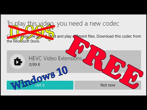 Windows 10 ERROR HEVC H.265 Codec Fix