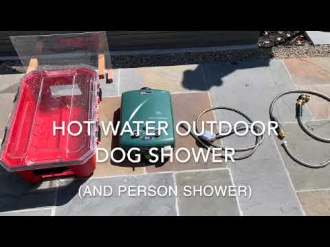 Simple DIY Outdoor Hot Water Dog Shower -for your dogs or yourself
