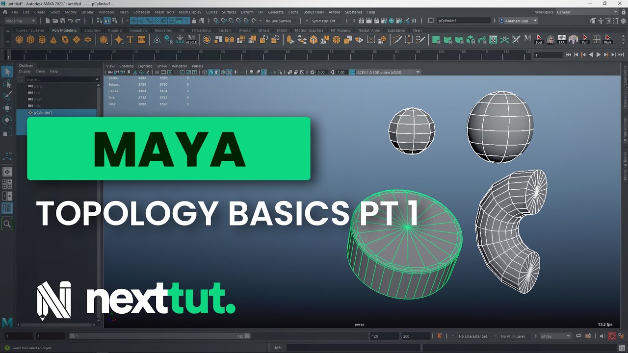MAYA TUTORIAL | Topology Basics pt1
