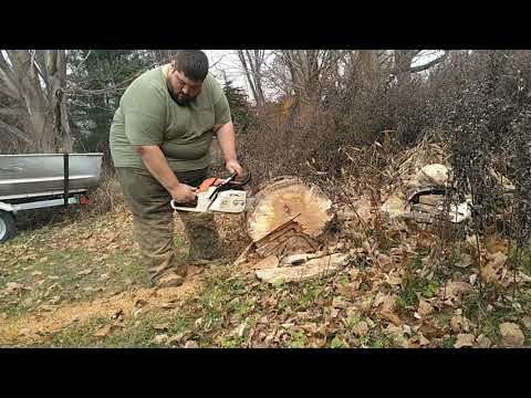 Stihl 028 WB repairs and test cuts