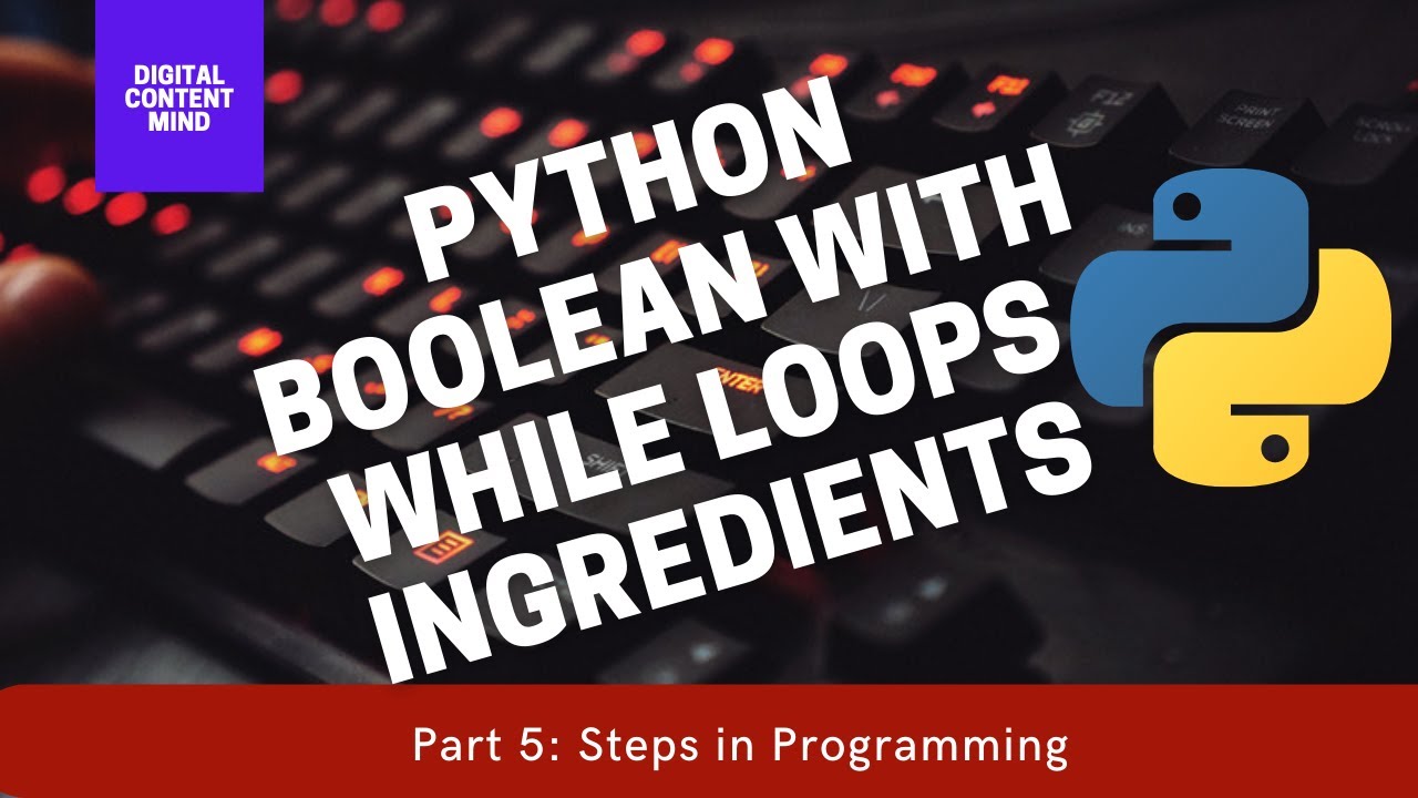 Programming in Python Using Boolean and Loops Ingredients