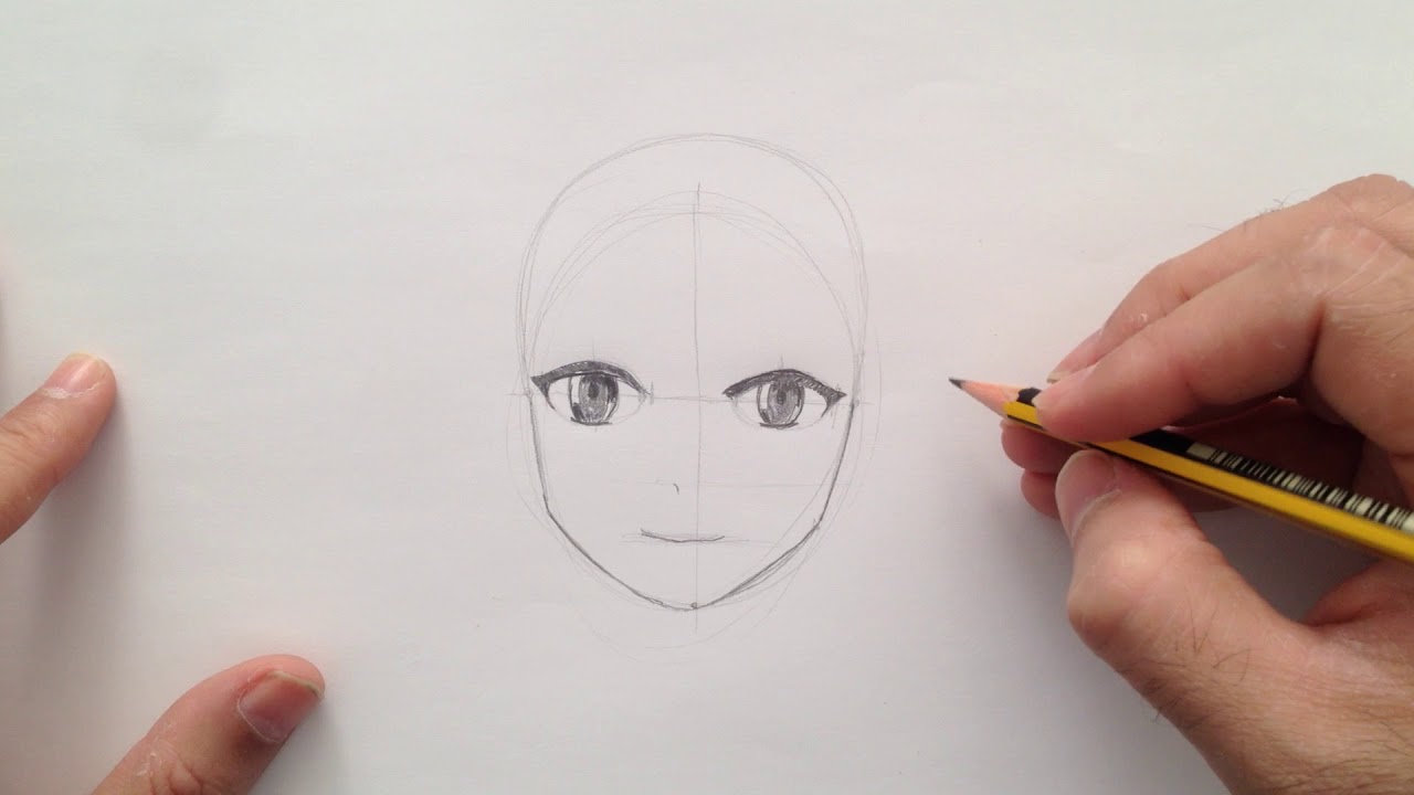 Como dibujar una cara manga