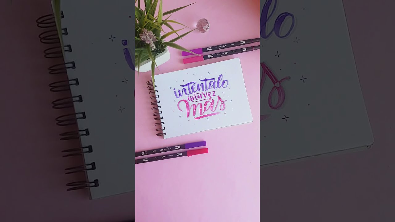 INTÉNTALO UNA VEZ MÁS!  Lettering motivacional x Frases Positivas • IG @dave.fdz