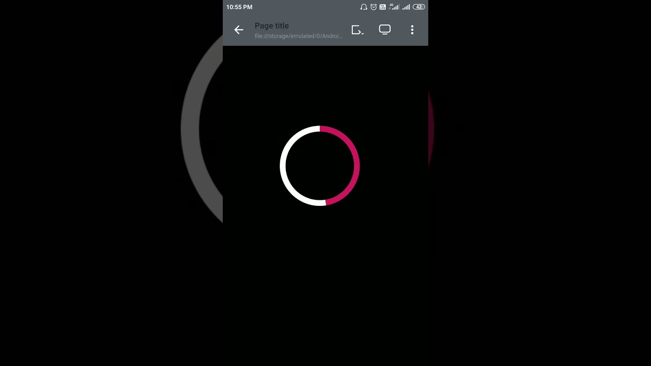 New preloader loading animation Design using HTML and CSS progressive circle border #CSS