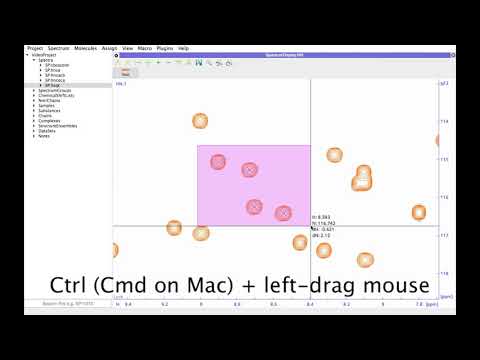 CcpNmr AnalysisAssign V3 Mouse Usage