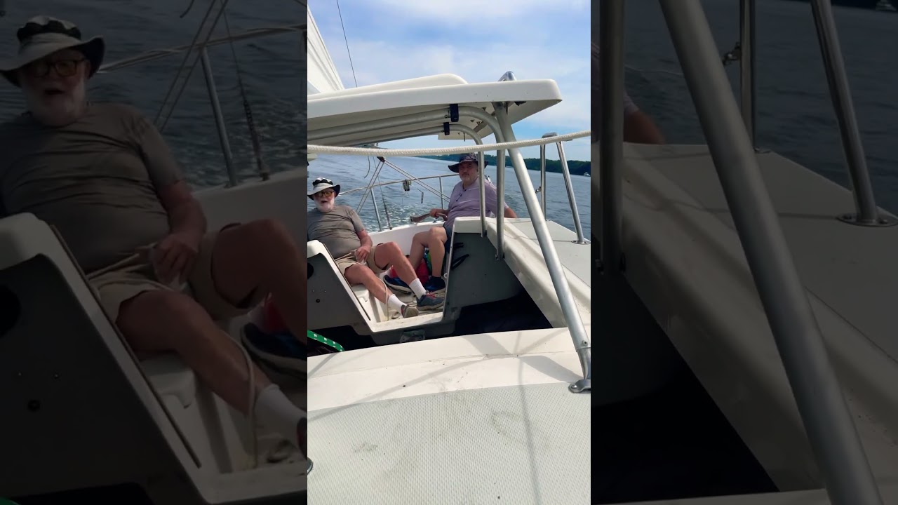 Motor sailing on a macgregor
