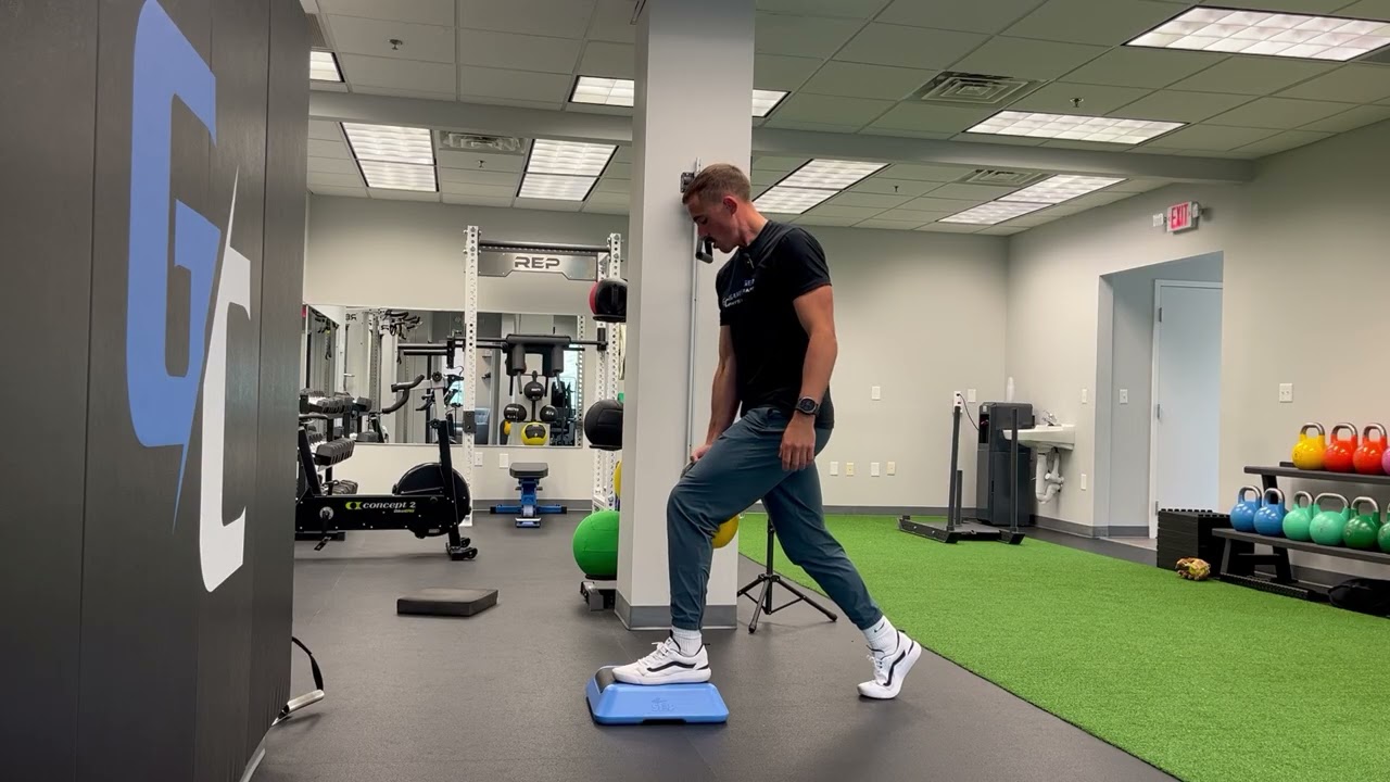 Front Foot Elevated Split Squat Drop and Catch