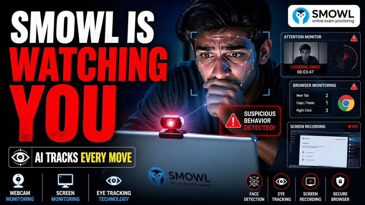 SMOWL- Online Exam Proctoring Software | How Does SMOWL Work  | 