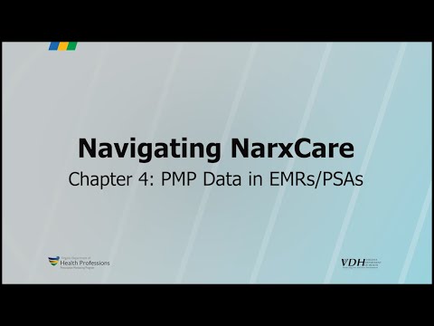 Navigating NarxCare - PMP Data in EMRs/PSAs