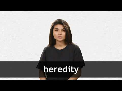 How to pronounce HEREDITY in American English