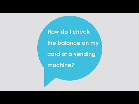How do I check the balance on my Card at a vending machine?