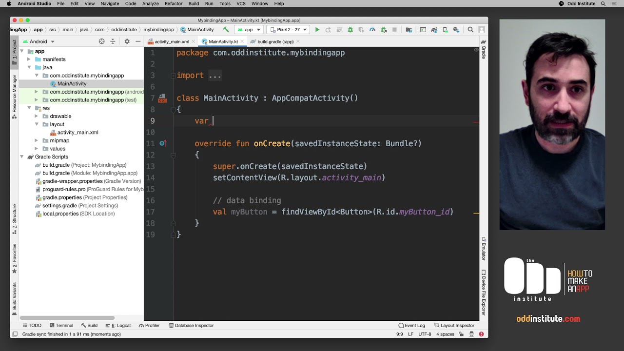 Android SDK Accessing UI Components by Id or directly from within Kotlin