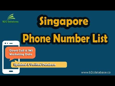 Singapore Phone Number List | Verified Mobile Mobile Database