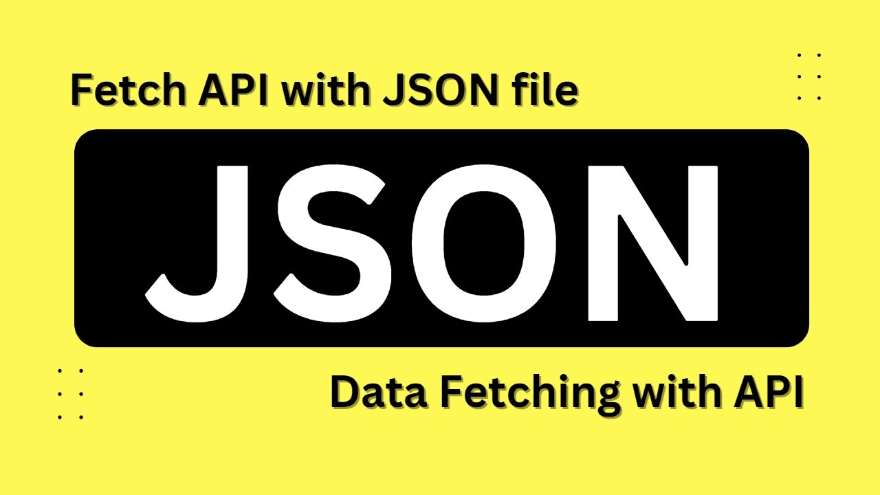 JavaScript Fetch JSON data simple example