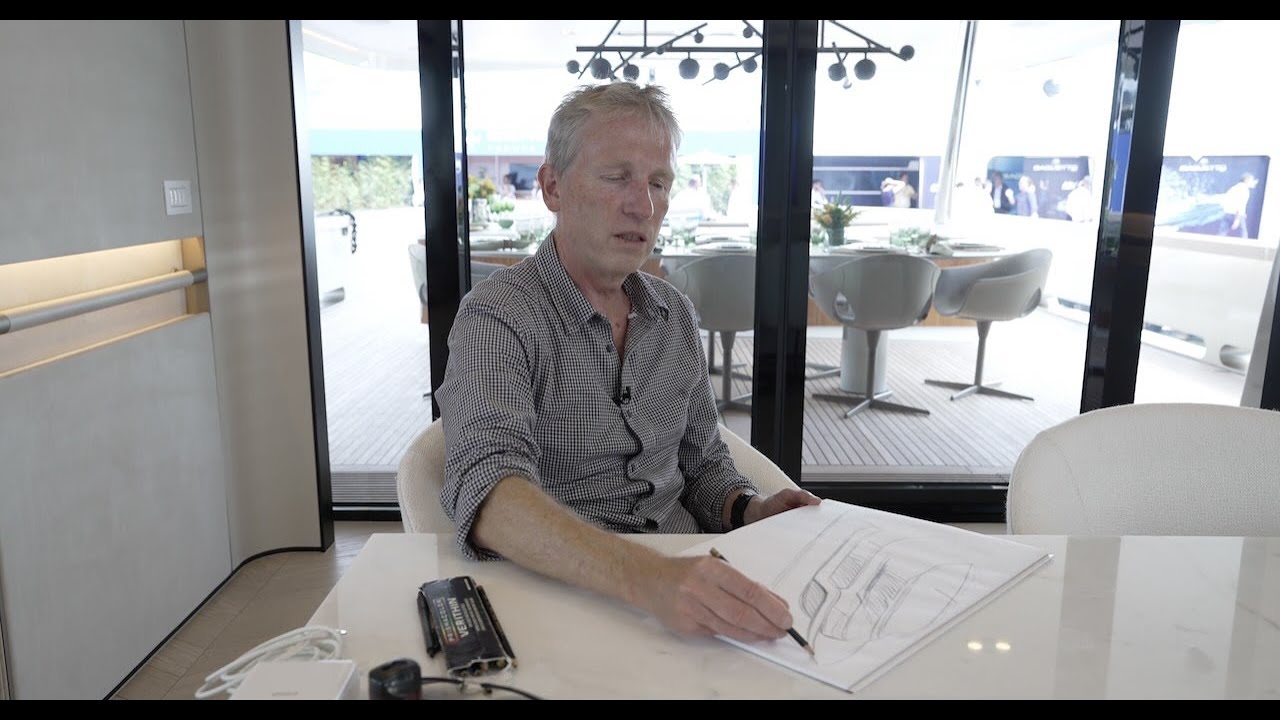 The exterior design of MY Lady Lene