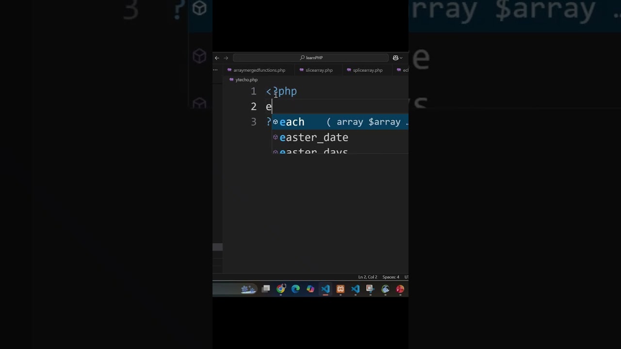PHP Hello World Tutorial | Beginner Friendly | 10 Sec Short