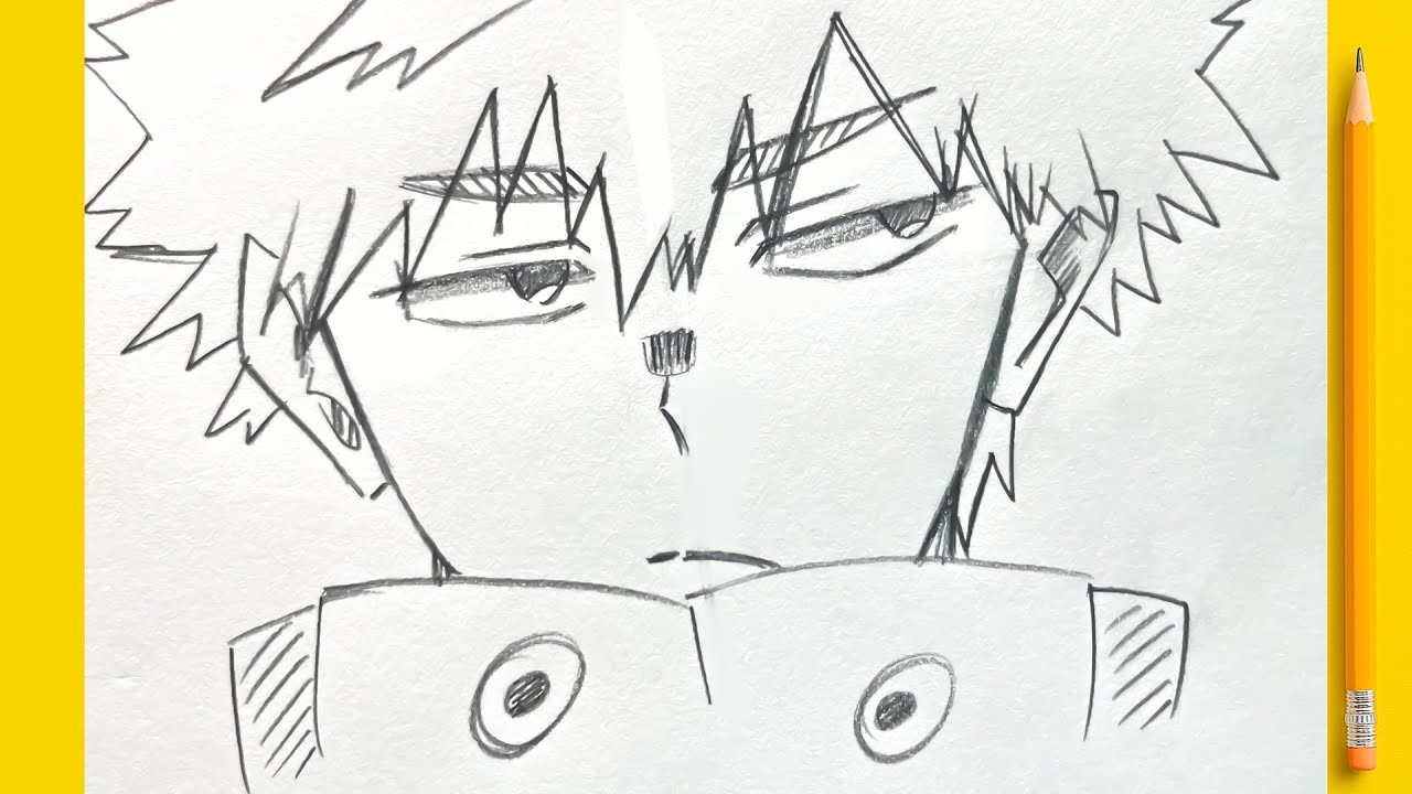 How to draw Bakugo step by step ✏️🔥 | Easy drawing of Boku no Hero 2025