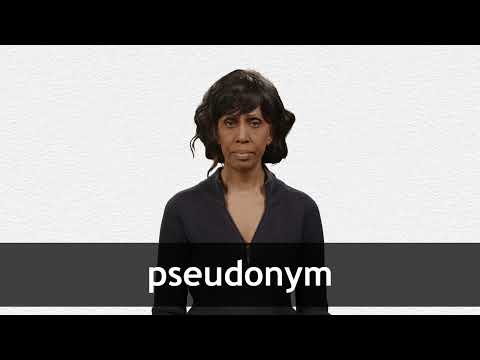 How to pronounce PSEUDONYM in American English