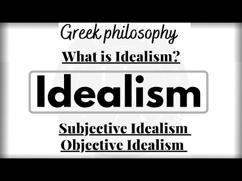 [Sub]Idealism-What is Idealism|Greek Philosophy|Subjective and Objective Idealism| in Hindi/Urdu