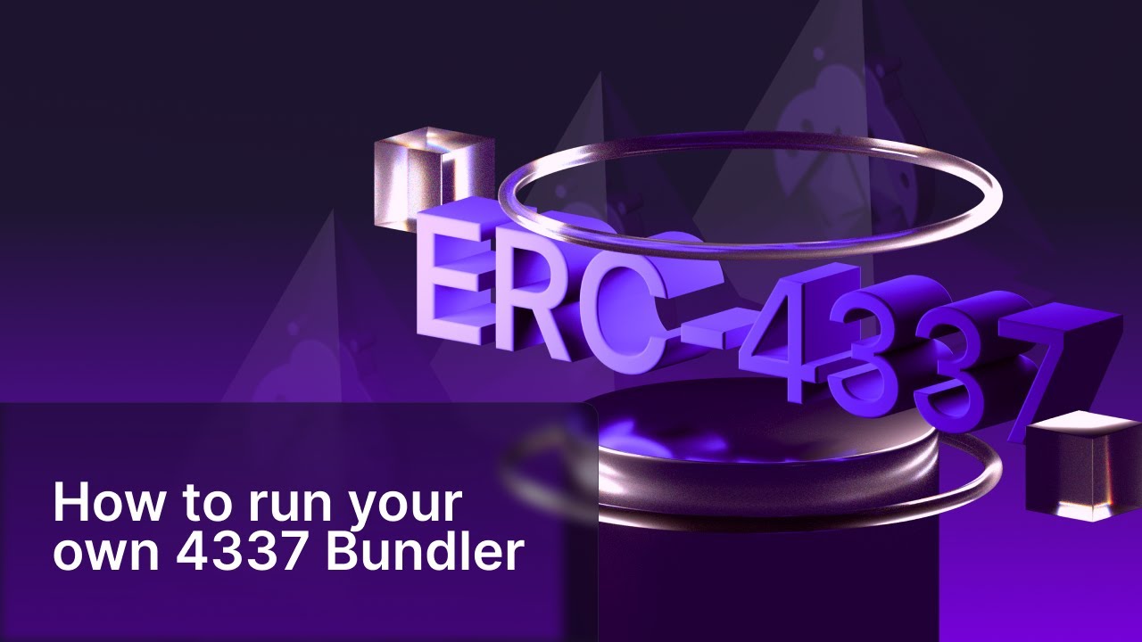 How to run your own 4337 Bundler (Skandha) - Account Abstraction tutorial