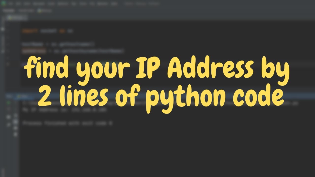 Get Your IP Address by Python - Socket