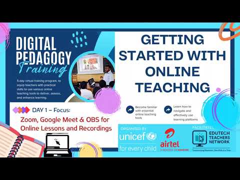 Digital Pedagogy Training Day 1 - Evening Session: Getting Started with Online Teaching & DEMOs