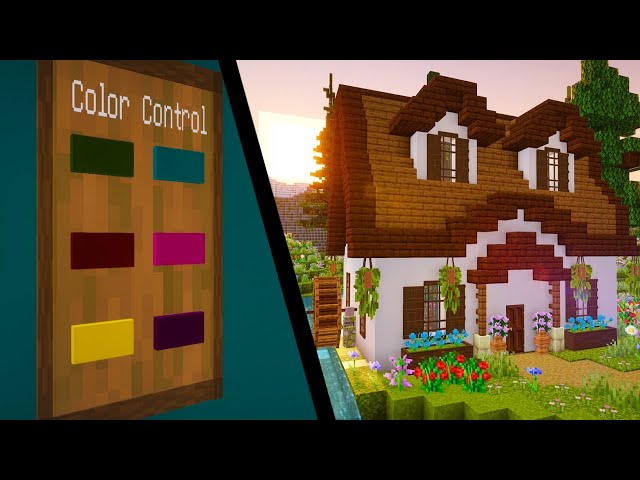 Whimsical Cottage Build with COLOR-CHANGING Walls! Vanilla Compatible ...