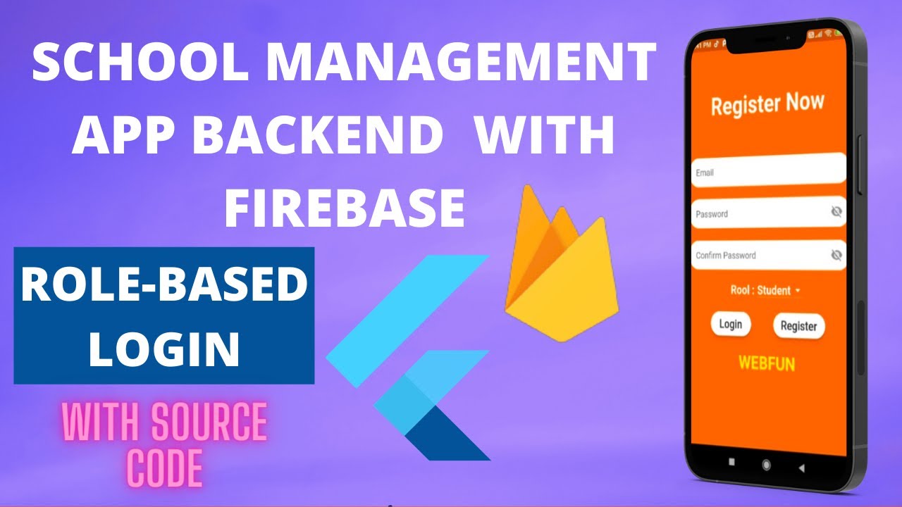 class management app flutter | role based login
