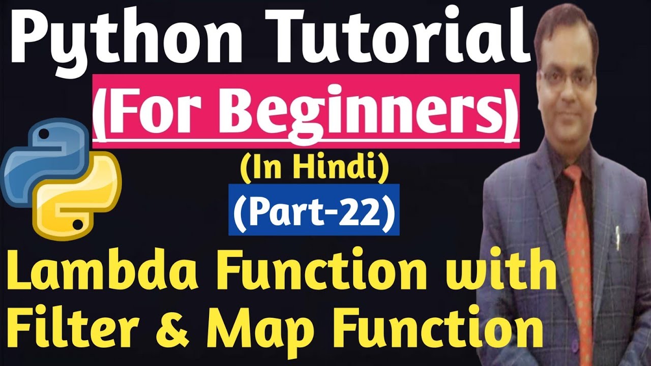 Lambda Function In Python In Hindi | Anonymous Function In Python | Python Tutorial For Beginners