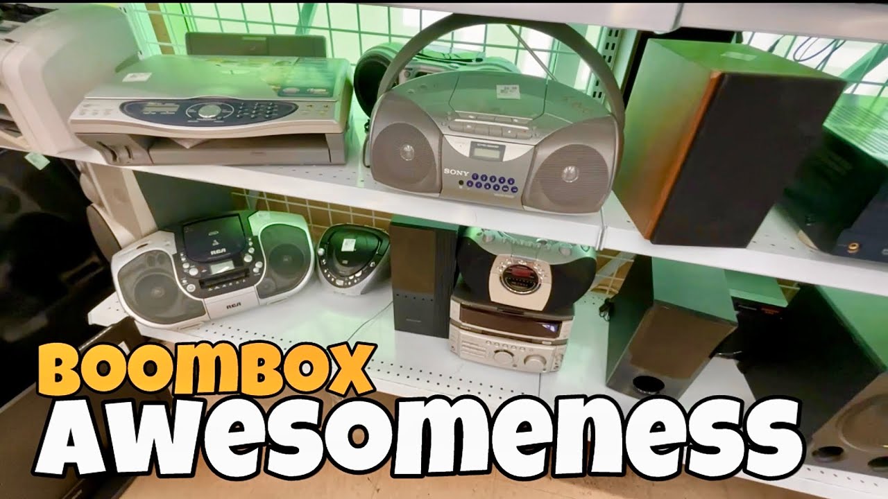 Vintage Boombox and Thrift Flip Search