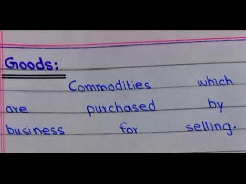 Goods // What is mean by Goods // Define Goods //