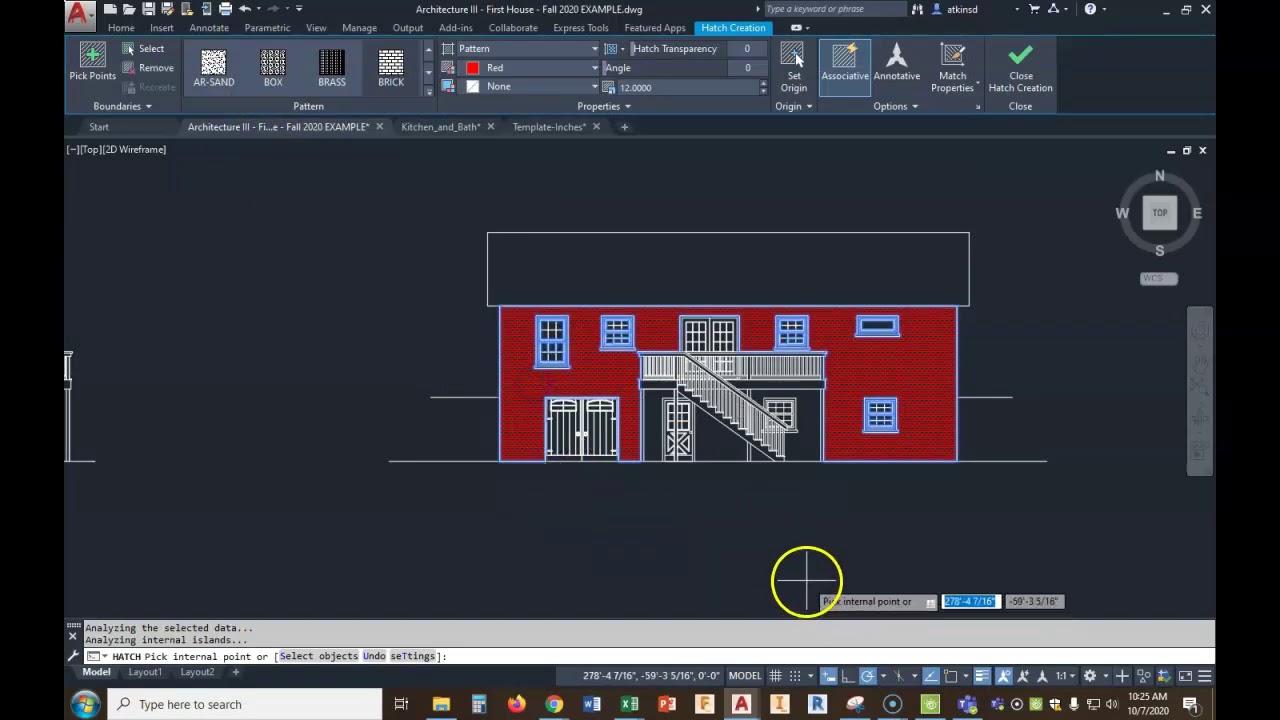 Elevation - Hatch Patterns & Notes