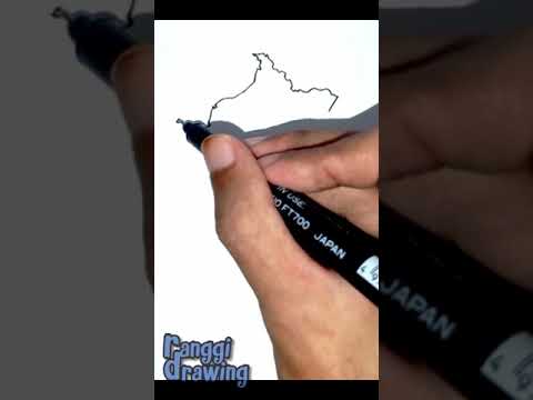 Drawing Map of Peru