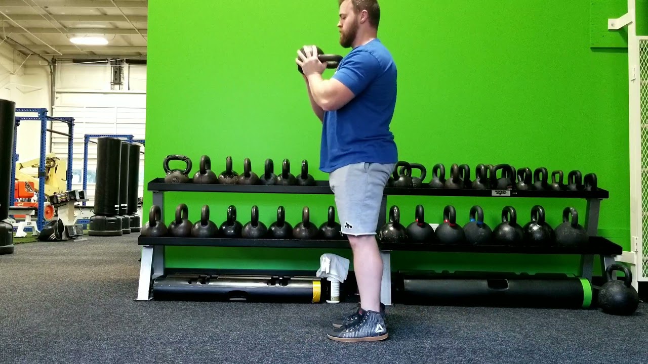 Goblet Split Squat Drop Catch (quick rebound)